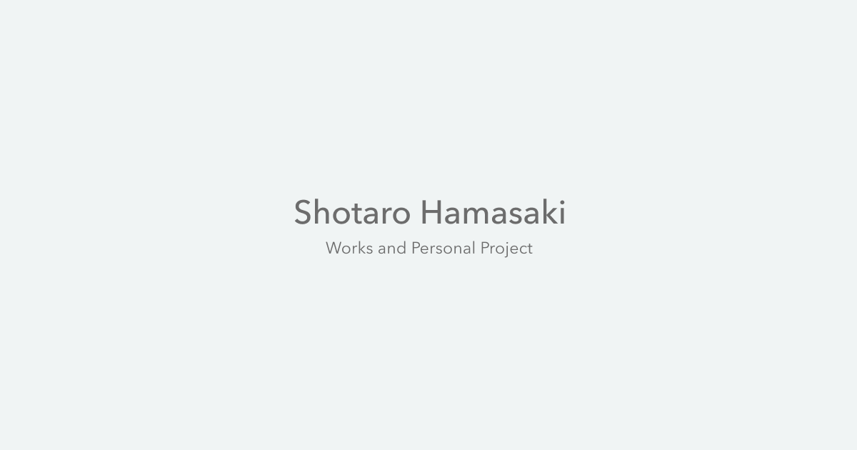 Shotaro Hamasaki | Based in Japan, drawn to fragments of everyday life.